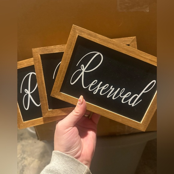 Other | Reserved Seating Wedding Sign Signage Decor | Poshmark